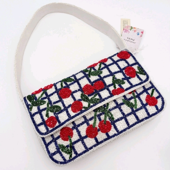 Made In India | Bags | Viral Beaded Cherry Handbag | Poshmark